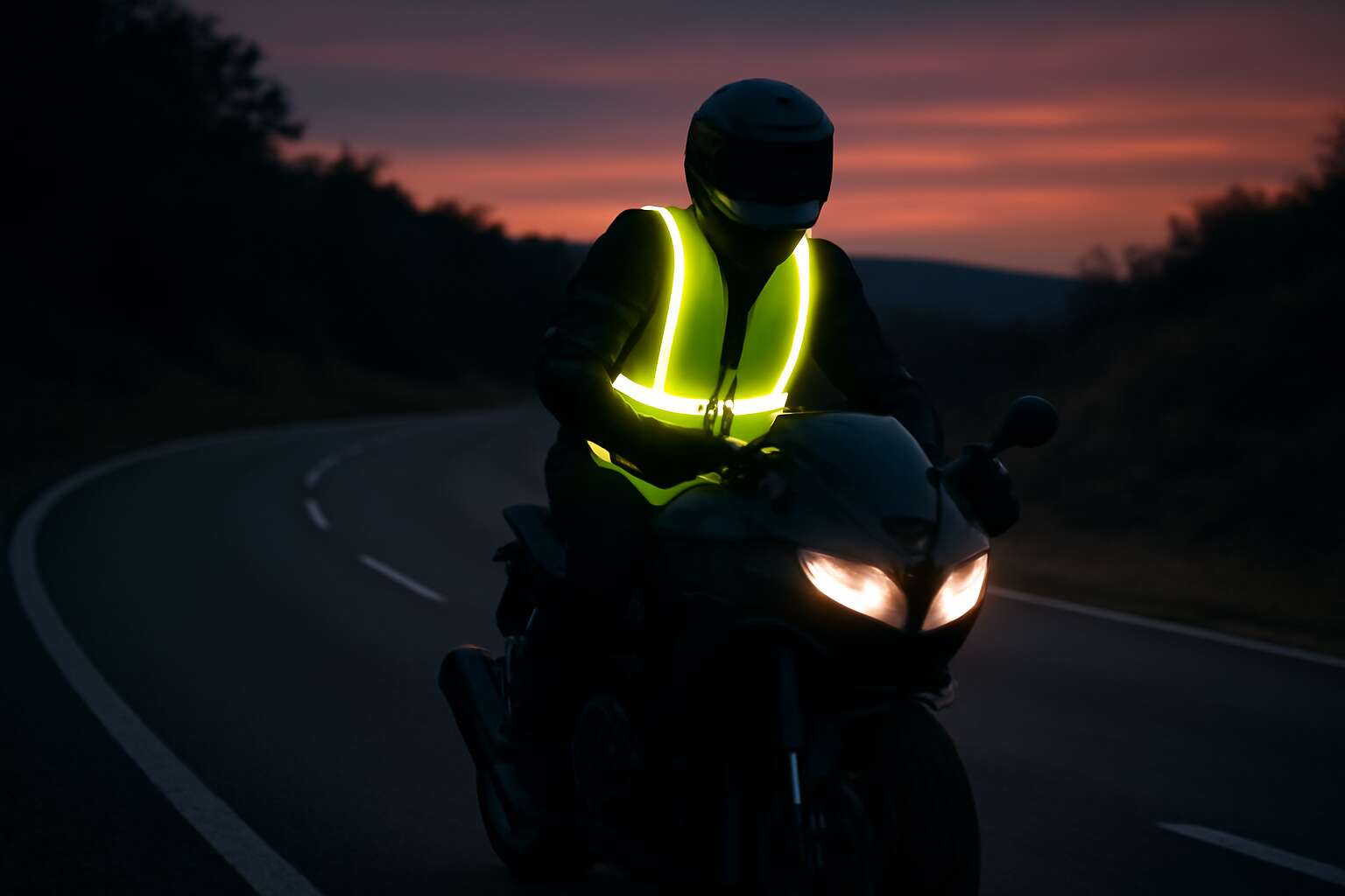 Ride safer with reflective vest for motorcycle, high-visibility gear ...